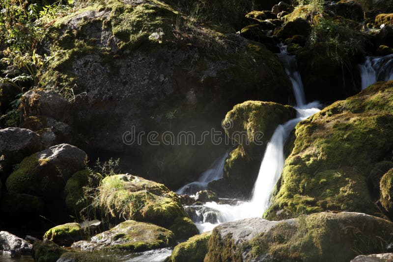 Waterfall in Spring. Clean Water. Stock Image - Image of climate ...