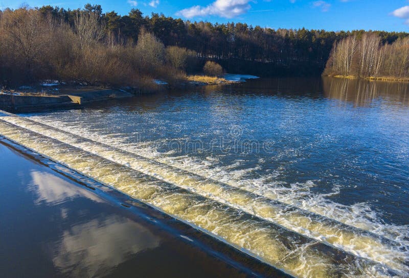 Waterfall stock photo. Image of trees, water, landscape - 68809794