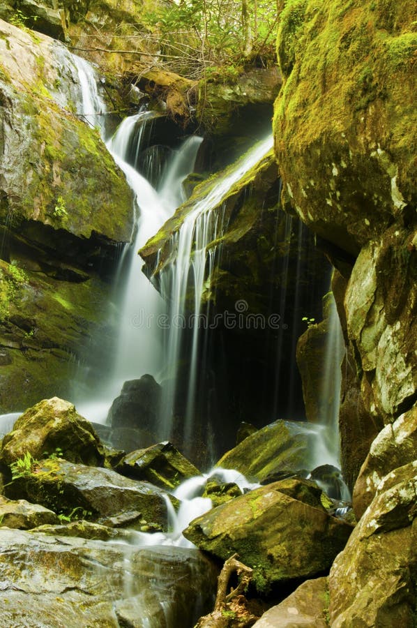 Waterfall after a Spring Shower. Stock Image - Image of showers ...
