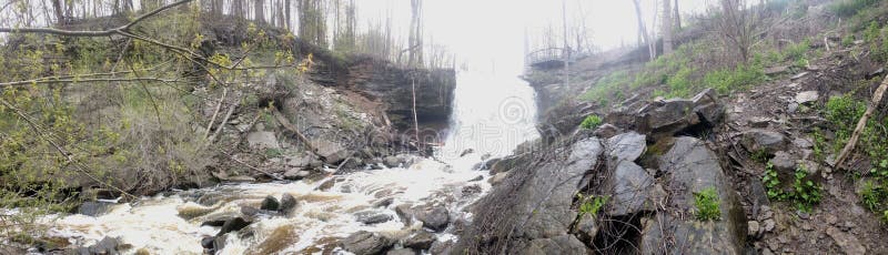 Waterfall stock image. Image of time, ontario, waterfall - 95872081
