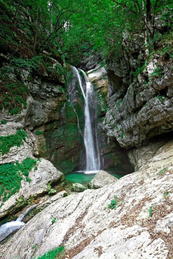 Waterfall Stone Water River Brook Stock Image - Image of brook ...