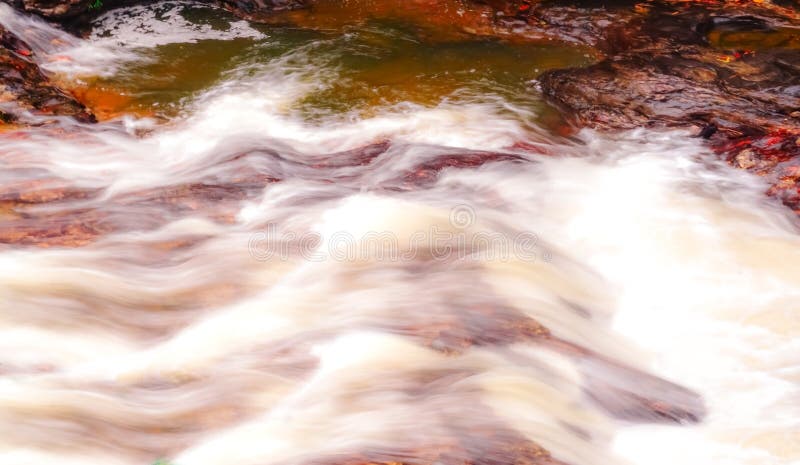 Waterfall and Stream Flowing Stream and Beautiful Stock Image - Image ...