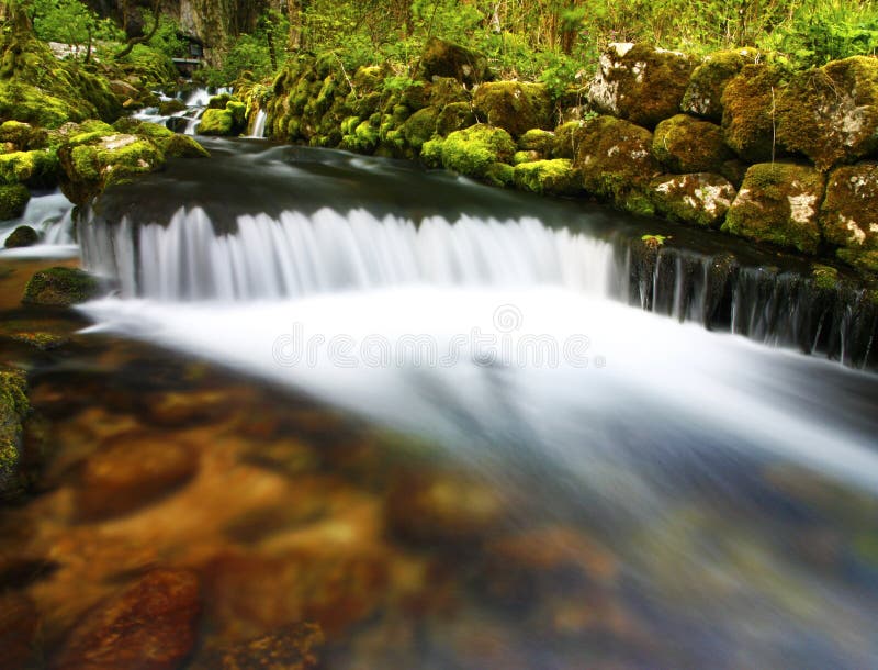 Waterfall stream stock image. Image of geographic, oasis - 29968751