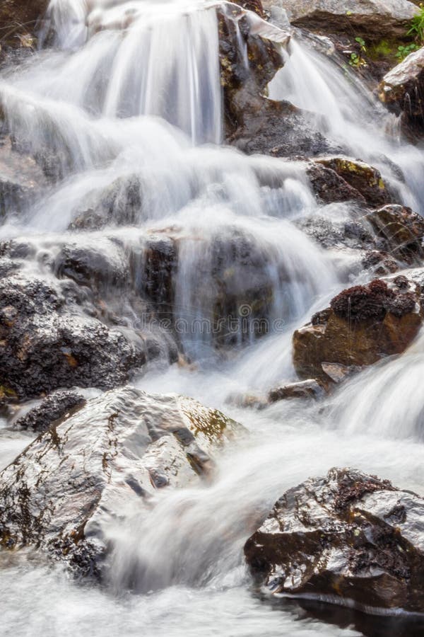 Waterfall on the stream stock image. Image of watercourse - 84422405