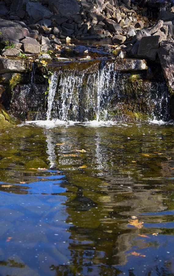 Waterfall stock image. Image of water, rocks, pool, stream - 45825467