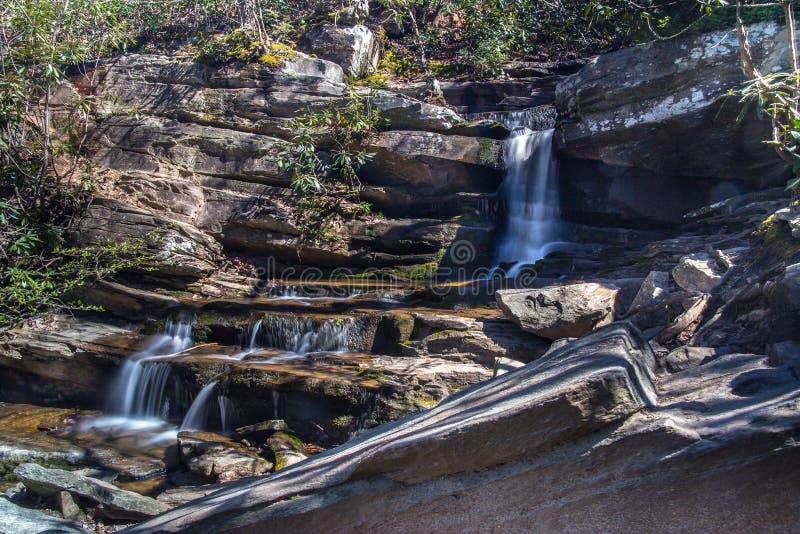Waterfall Stream 2 stock image. Image of creek, green - 81629691