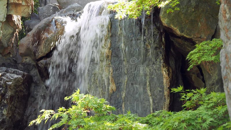 Waterfall. a Stream of Water Rapidly Falling from a Height Stock ...