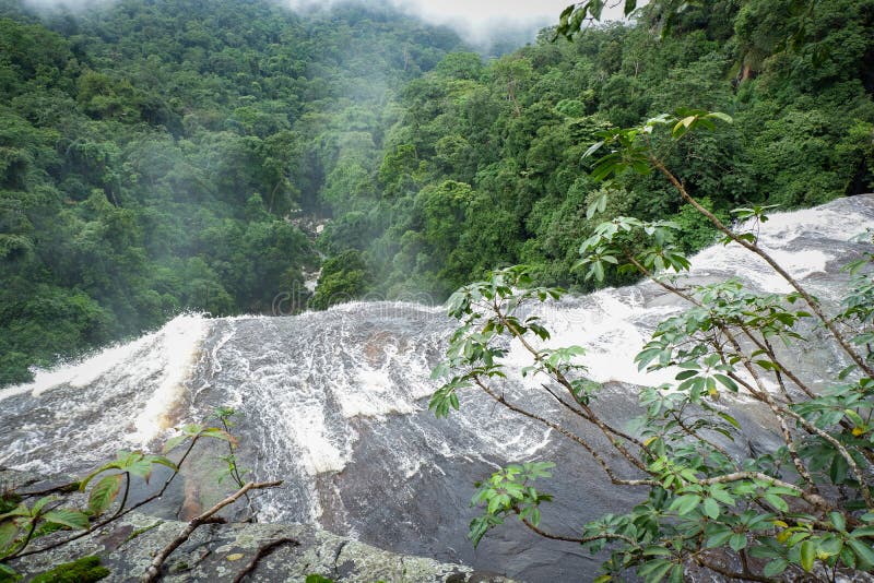 Waterfall stock image. Image of rain, churning, fast - 98222359