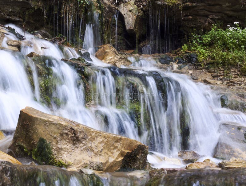 Waterfall stock photo. Image of thresholds, stream, slovenian - 37010448