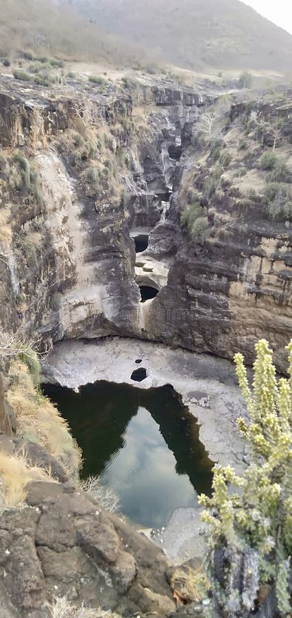 Beautiful Waterfall in Summer without Water Editorial Photo - Image of ...