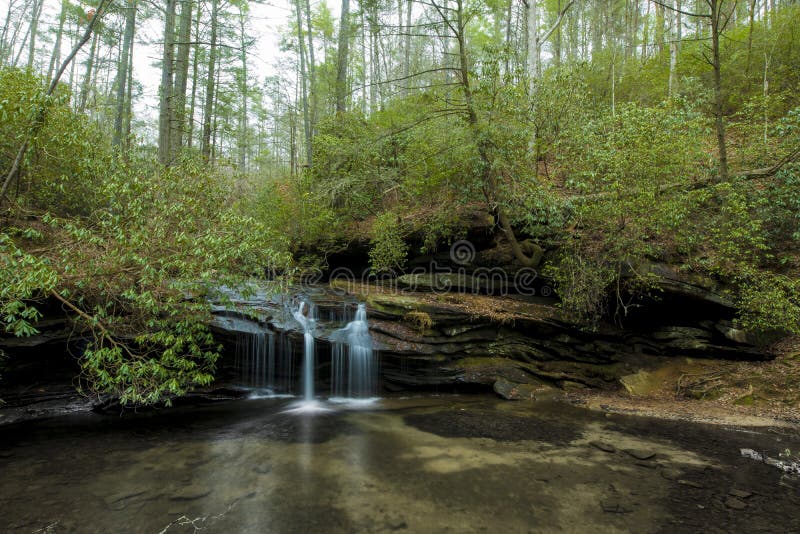 Waterfall in Table Rock State Park Stock Photo - Image of south, stream ...