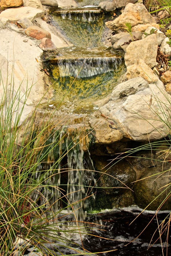 Waterfall stock image. Image of green, water, grass - 108495553