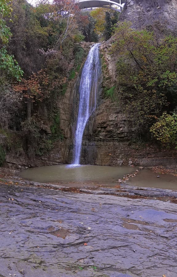 Waterfall in Tbilisi Botanical Garden, Georgia Stock Photo - Image of ...