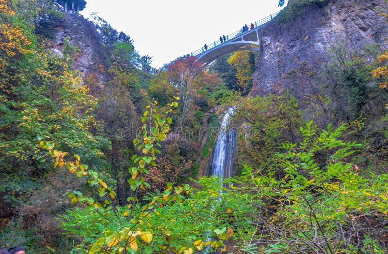 Waterfall in Tbilisi Botanical Garden, Georgia Stock Photo - Image of ...