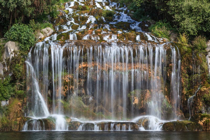 Waterfall stock photo. Image of backdrop, stream, river - 69672494