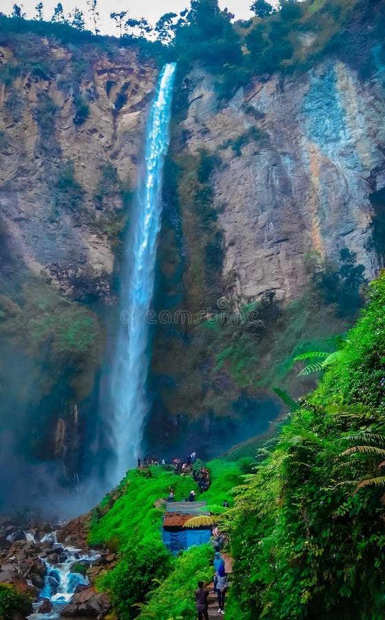 Waterfall at Tongging Mountain North Sumatra Stock Image - Image of ...