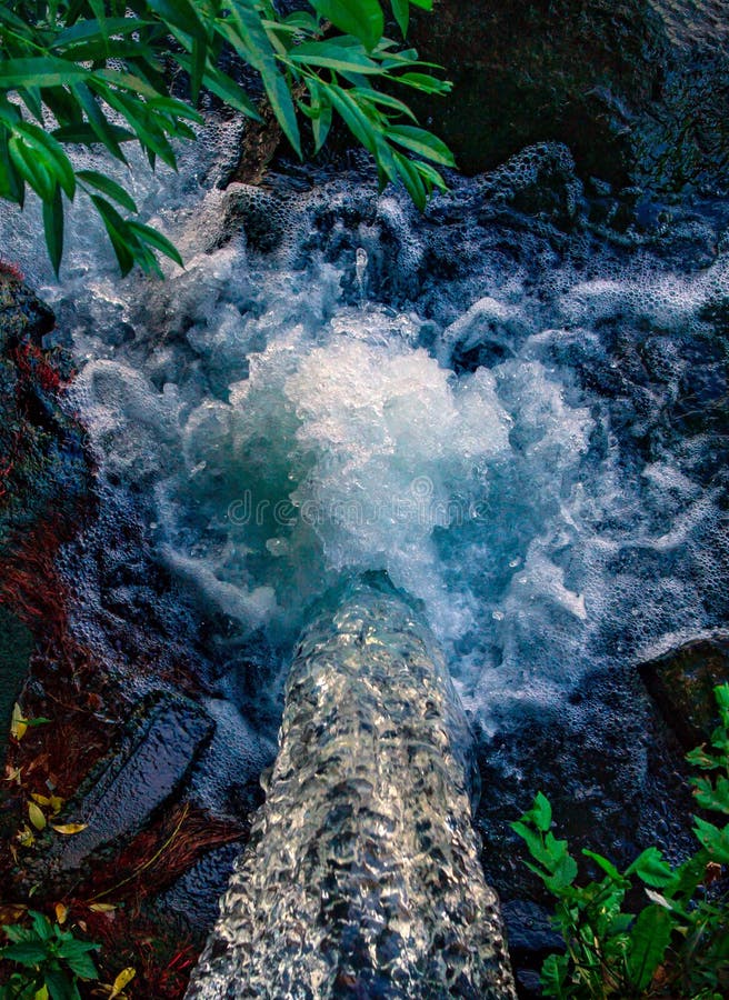 Waterfall top view stock photo. Image of champasak, columbia - 187865106