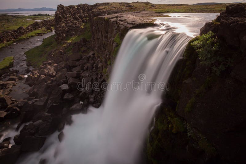 Waterfall top view stock photo. Image of stone, spray - 31294636