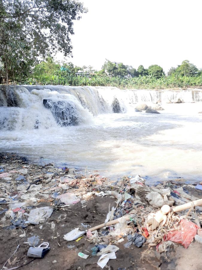 A waterfall stock photo. Image of stream, branch, winter - 221516054