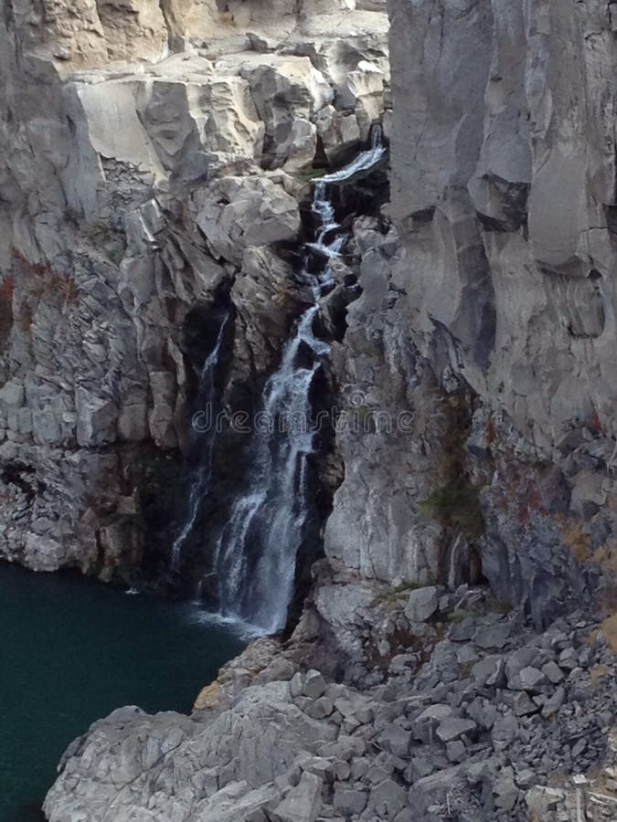 Waterfall Trickling through. Stock Photo - Image of rocks, water: 44718138