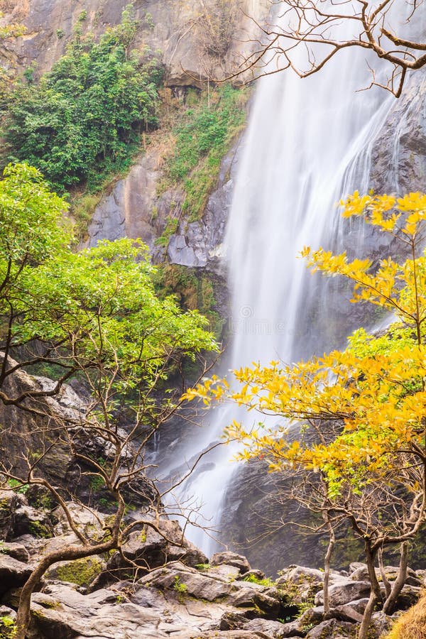 Waterfall stock image. Image of foliage, fresh, rain - 37662191