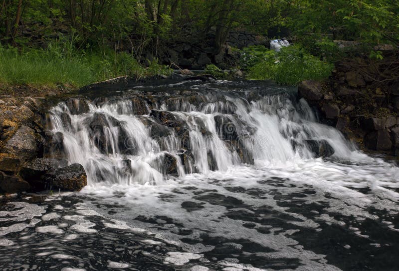 Waterfall in Ukraine Stones Stock Photo - Image of forest, beautiful ...