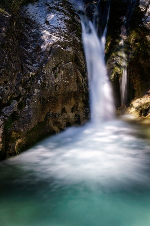 Waterfall at the Val Vertova Torrent Stock Image - Image of lombardy ...