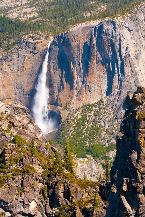 Waterfall in a valley stock photo. Image of color, geography - 29429486