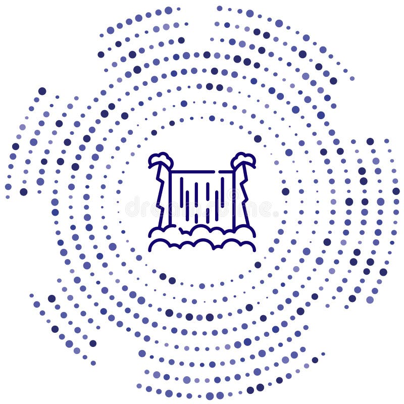 Waterfall Vector Icon. Waterfall Editable Stroke. Waterfall Linear ...