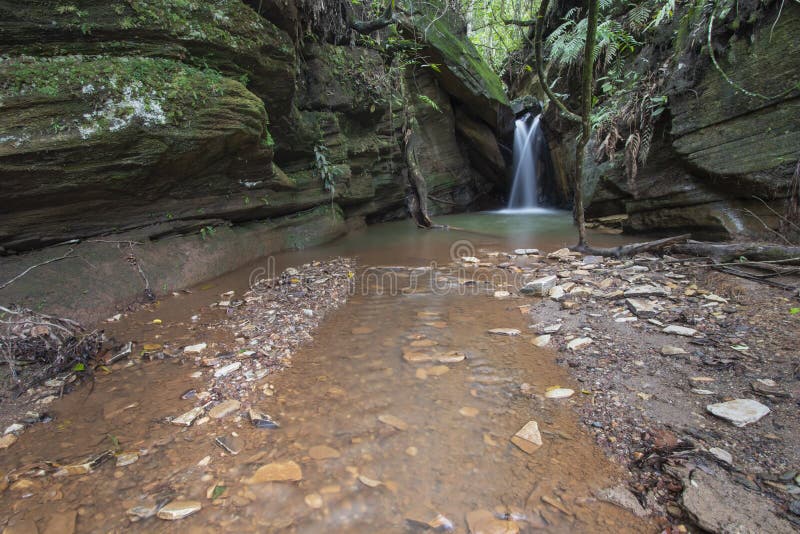Brazilian Waterfall this Waterfall is Very Beautiful and Cold. Stock ...