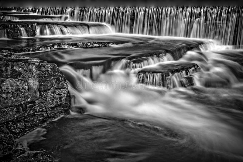 Waterfall with Lots of Softly Rushing Water Stock Photo - Image of karl ...