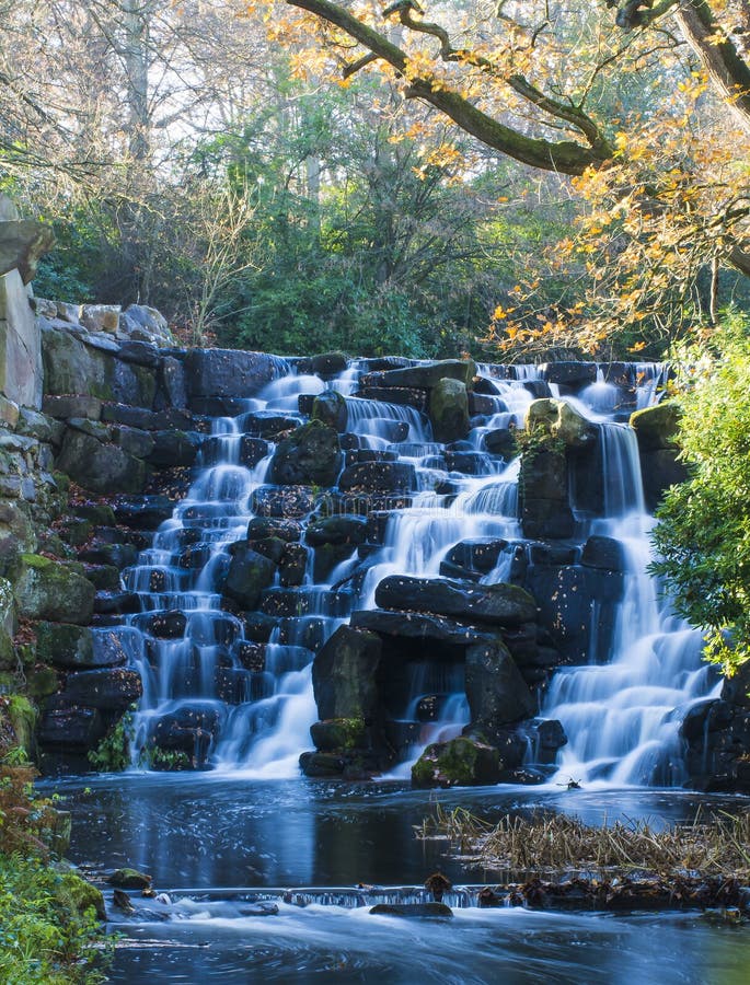 Waterfall stock photo. Image of europe, dusk, fall, england - 83202252
