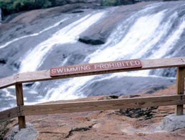 Waterfall warning sign stock photo. Image of overlooking - 44666