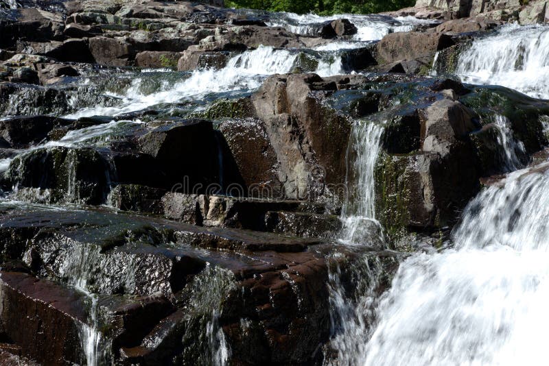 Waterfall stock photo. Image of rock, rushing, waterfall - 40045474