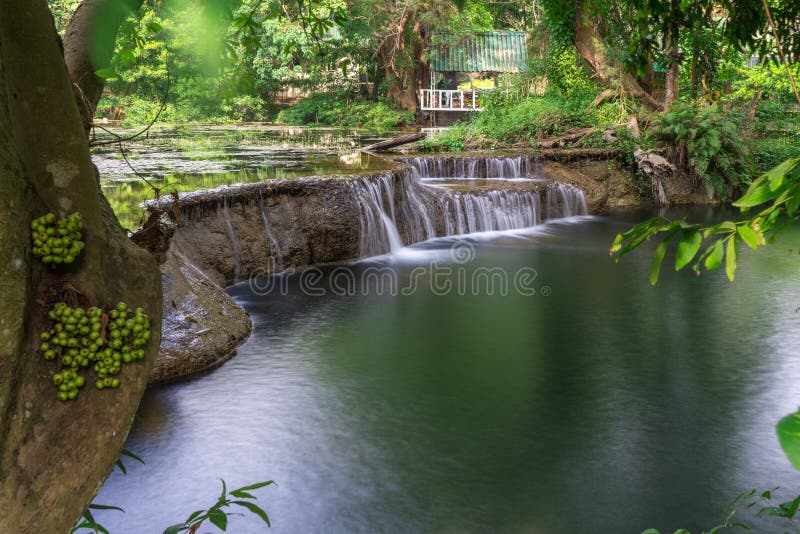 Waterfall are a water line stock photo. Image of water - 89106574