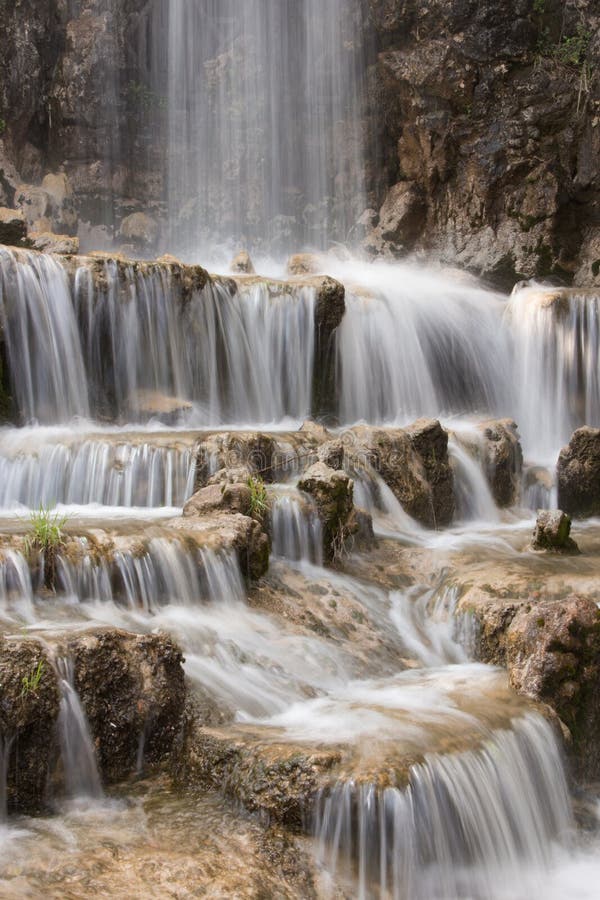 Cascade of Water on the Stones Stock Photo - Image of forest ...