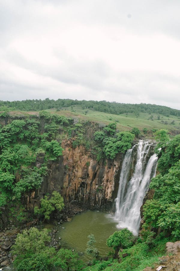 Waterfall stock photo. Image of india, waterfall, patalpani - 248026678