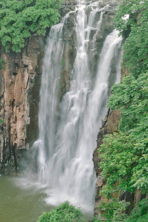 Waterfall stock image. Image of india, green, patalpani - 248026681