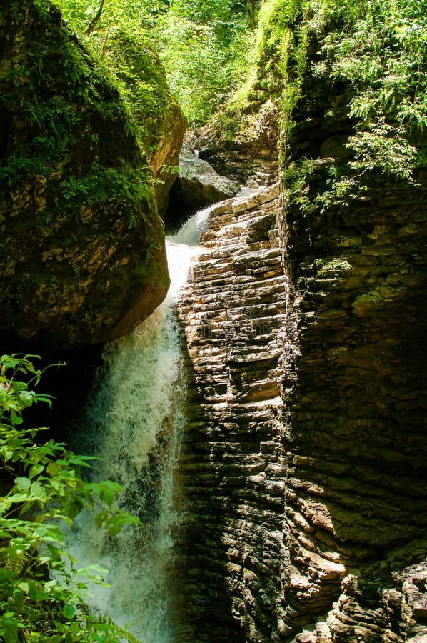 Waterfall stock image. Image of nature, vacation, layers - 43044181