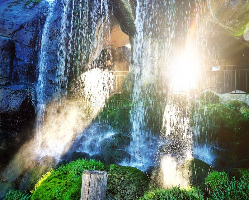 Waterfall stock image. Image of colors, waterfall, amazing - 128842447