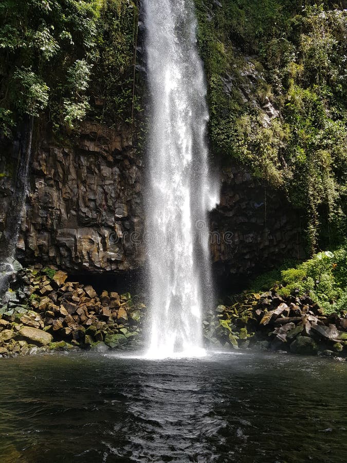 Waterfall in West Sumatra stock photo. Image of west - 262283100