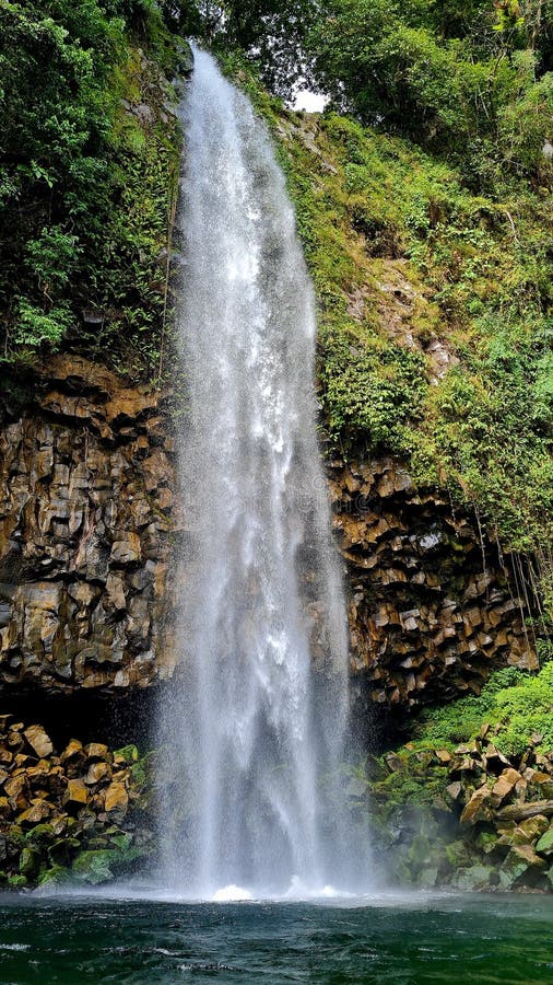 Waterfall west Sumatra stock image. Image of autumn - 261885407