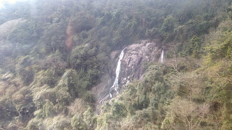Uphill Waterfall Western || Sky Pagoda Stock Photo - Image of forest ...