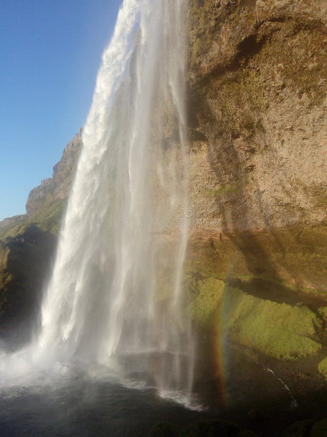 The Waterfall is a Whole Infinity Stock Image - Image of geology ...