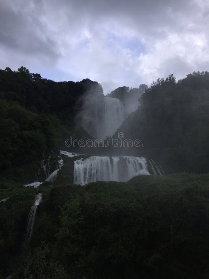 Waterfall in Wind stock photo. Image of waterfalls, beautiful - 134882810