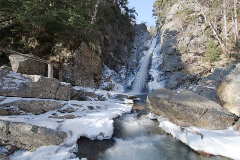 Waterfall winter stock image. Image of frozen, plunge - 1731901