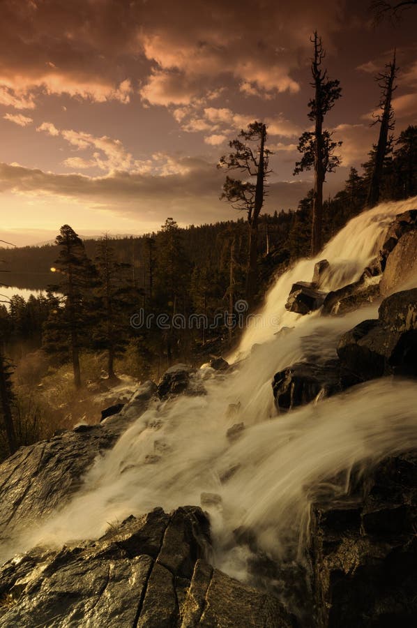 Waterfalls stock image. Image of cascade, trees, outdoors - 15056537
