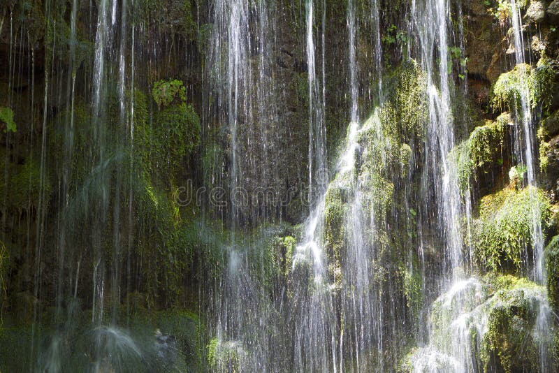 Waterfalls of Argiroupoli, Crete Island Stock Photo - Image of hellas ...