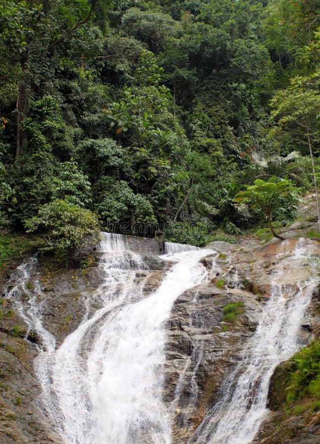Waterfalls at Cameron Highlands, Malaysia Stock Image - Image of bright ...