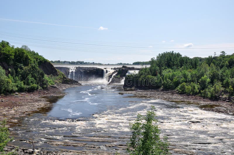 Waterfalls of Charny, Quebec, Canada Stock Photo - Image of rock ...